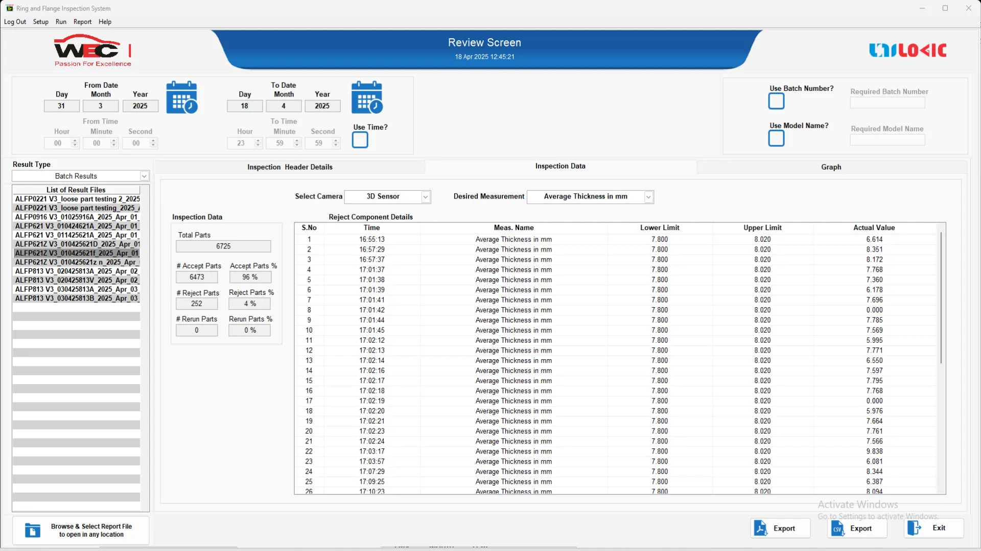 SS- Ring inspection System | Case studies