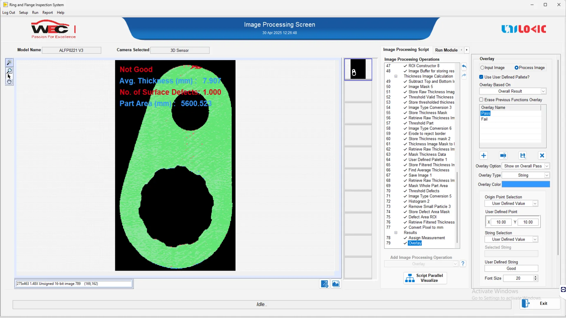 Automated Flange Inspection System | Machine Vision for Quality Control